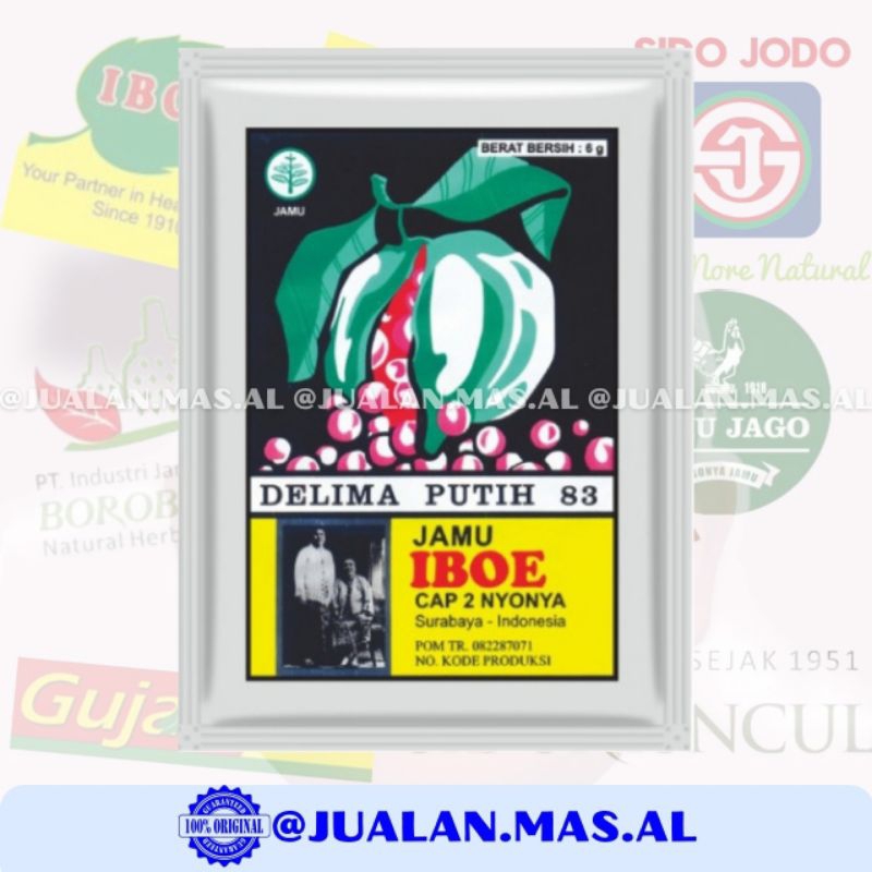 Jual IBOE - JAMU DELIMA PUTIH (ISI 10 SACHET) untuk mengatasi lendir yang berlebihan | Shopee ...