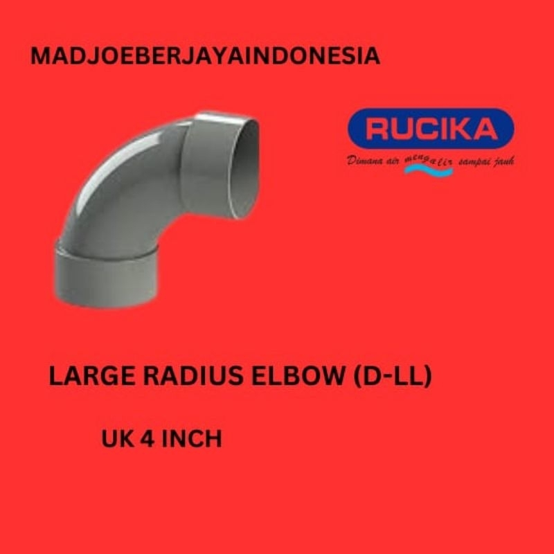 Jual Large Radius Elbow D-LL 4 inch (Rucika) | Shopee Indonesia