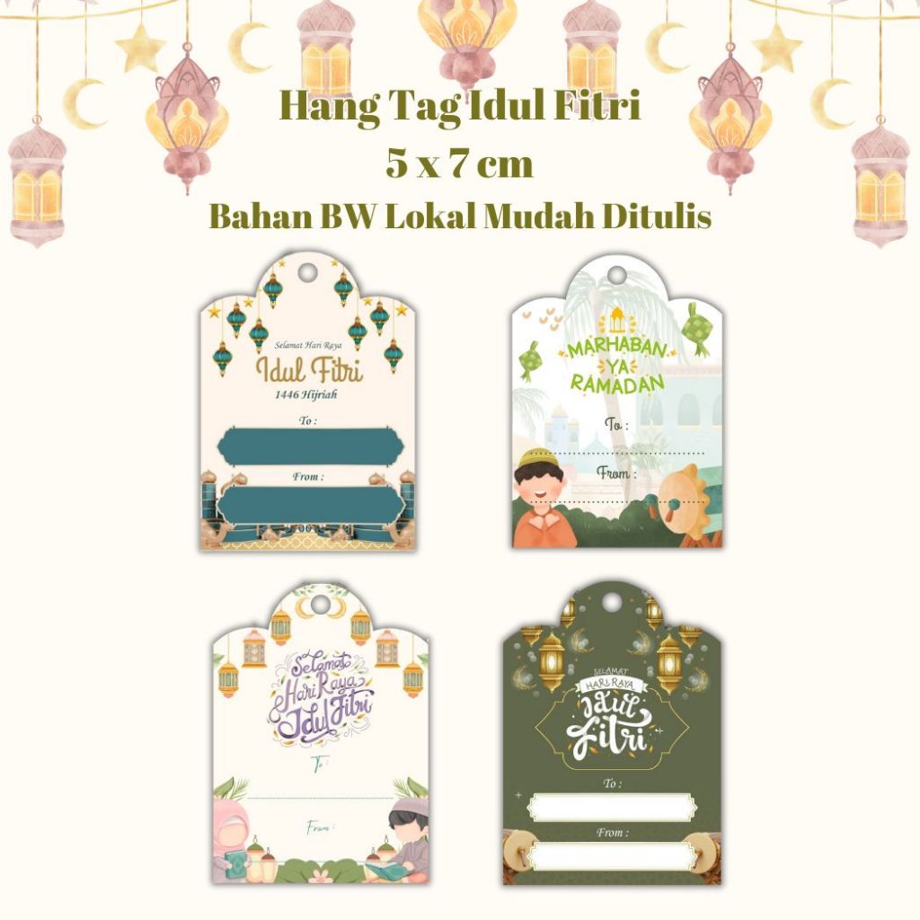 Jual Hangtag Lebaran Idul Fitri Eid Mubarak Ramdhan Label Tag Hampers ...