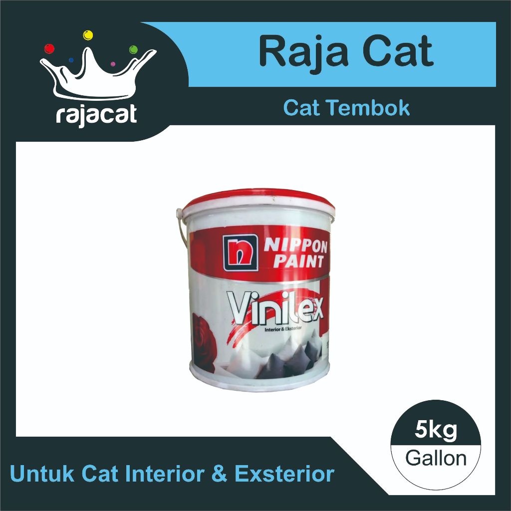 Jual Cat Interior NIPPON VINILEX Kembang 5 Kg Cat Dalem Cat Dalam Cat Tembok Warna Ready Mix ...