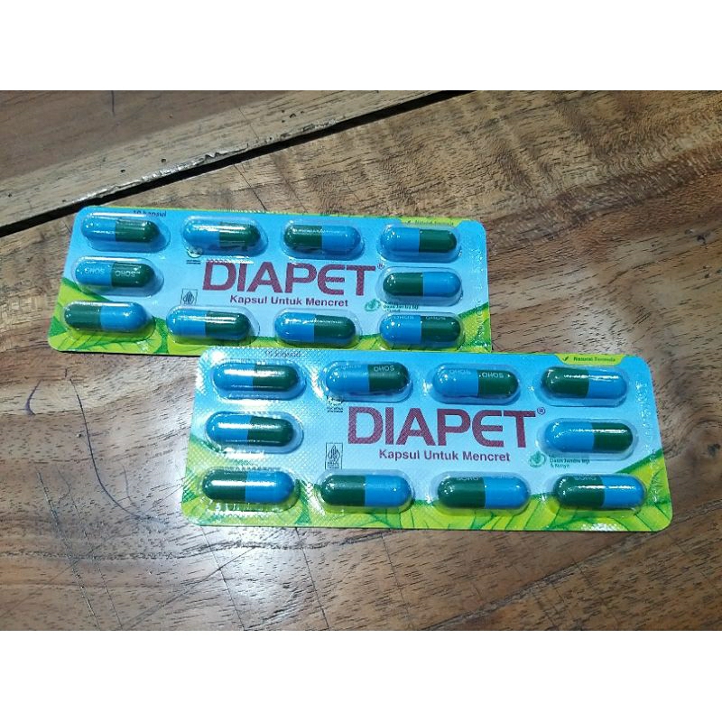 Jual DIAPET 1 STRIP ISI 10 KAPSUL | OBAT DIARE | Shopee Indonesia