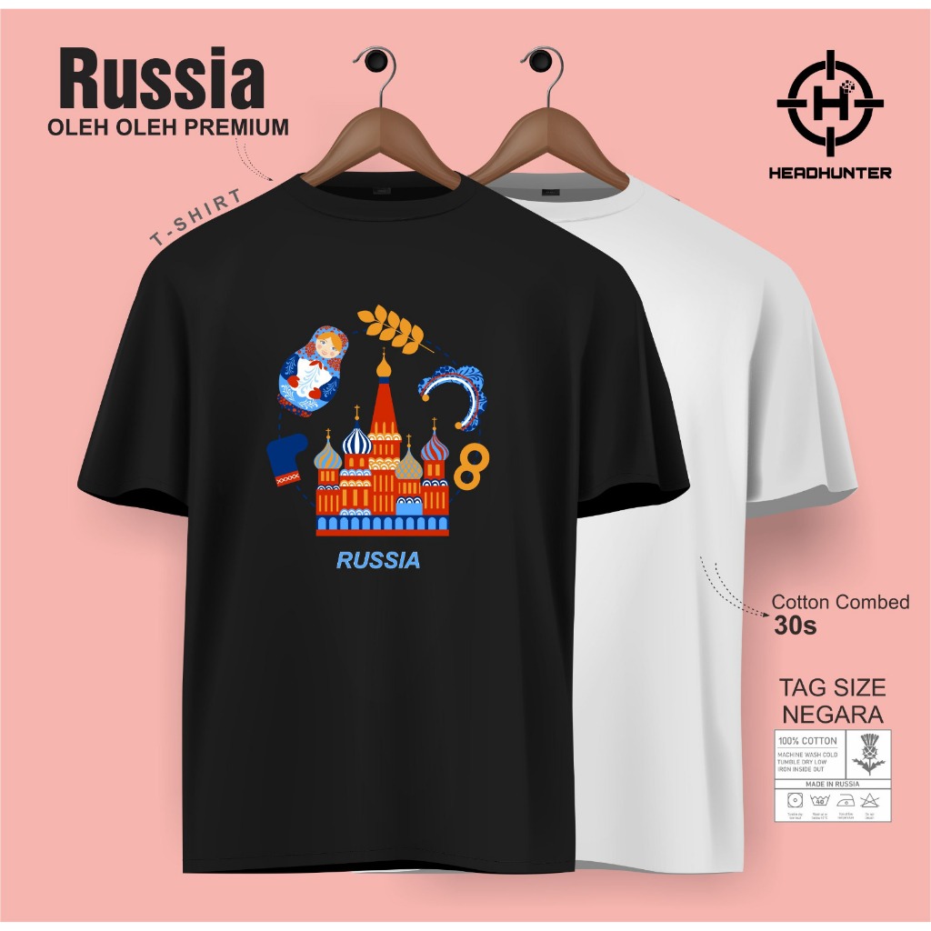 Jual BAJU KAOS OLEH OLEH RUSSIA MOSKOW PAKAI TAG NEGARA ASAL BAHAN ...