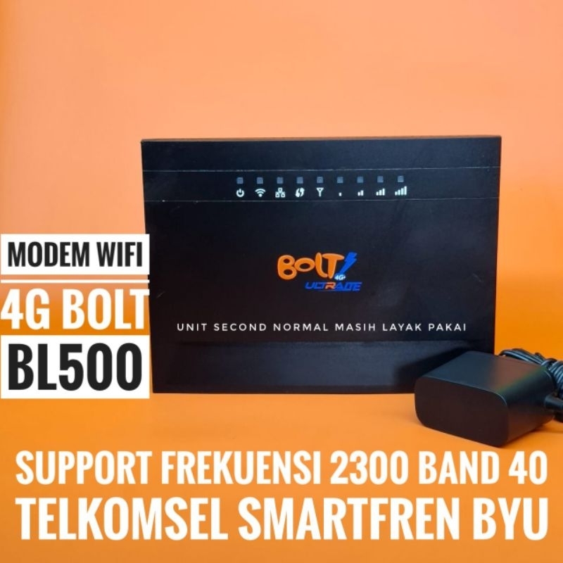 Jual Modem WiFi 4G LTE BOLT BL500 Unlock Telkomsel Smartfren Byu ...