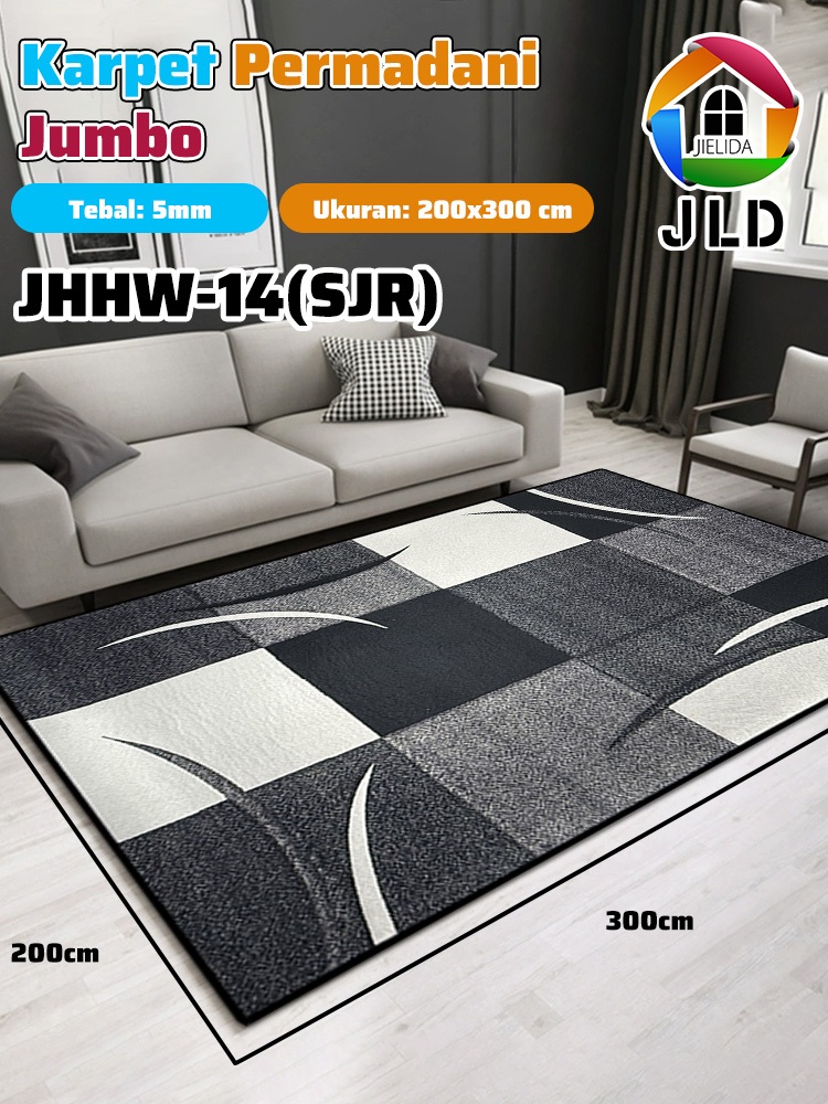 Jual JieLiDa Karpet Permadani Ruang Tamu Uk 200x300cm (JUMBO) Modern ...