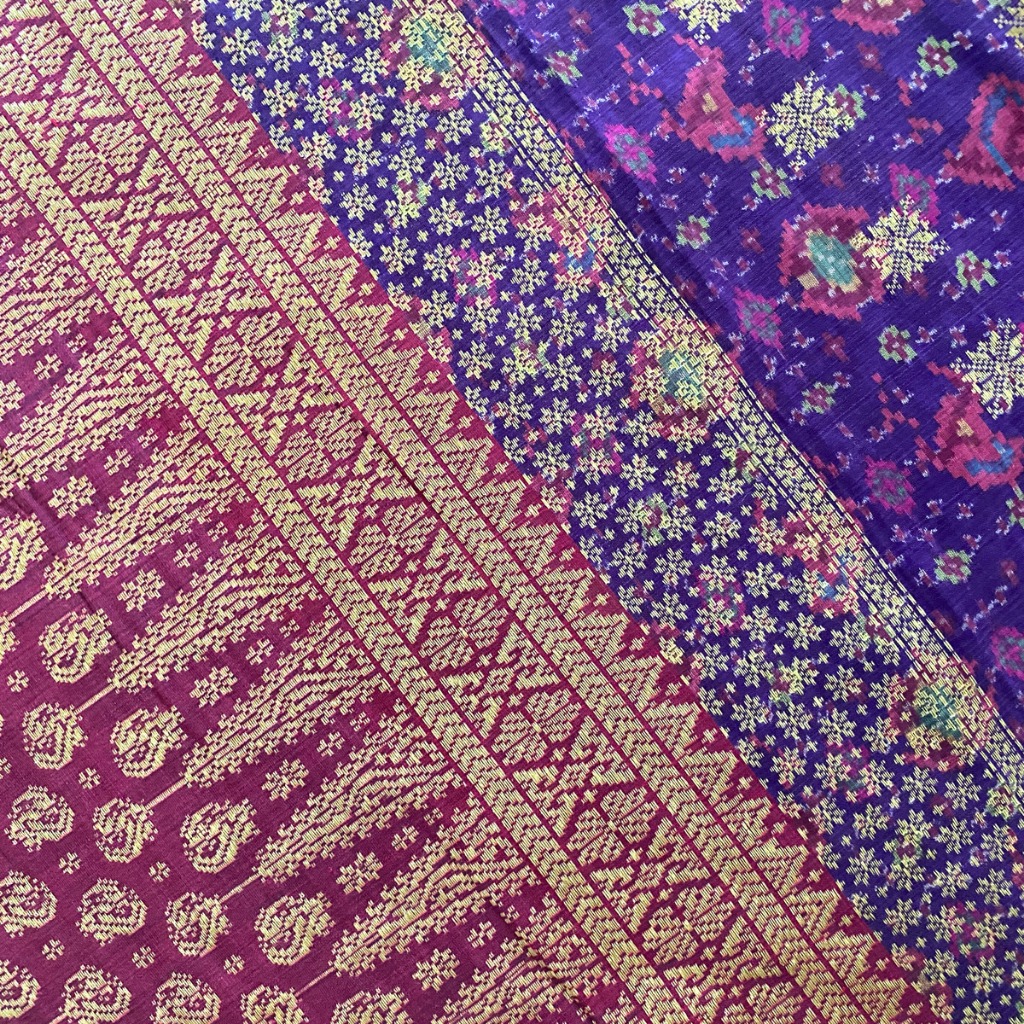 Jual Kain Tenun Songket Khas Palembang Asli Motif Lepus Bunga Limar Warna Ungu Pink Fuchsia ...