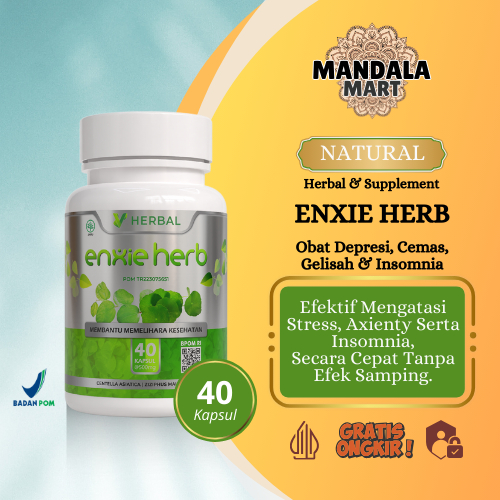Jual ENXIEHERB Obat Anti Stress dan Depresi Atasi Rasa Cemas Gelisah ...