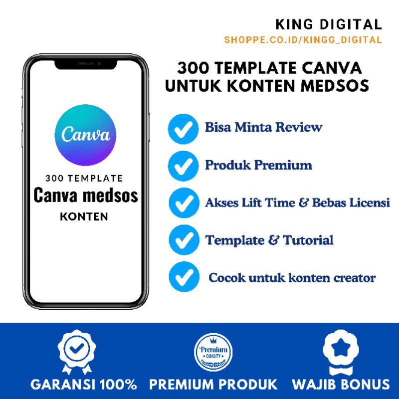 Jual 300 template untuk konten medsos edit by canva| Bonus ekslusif ...