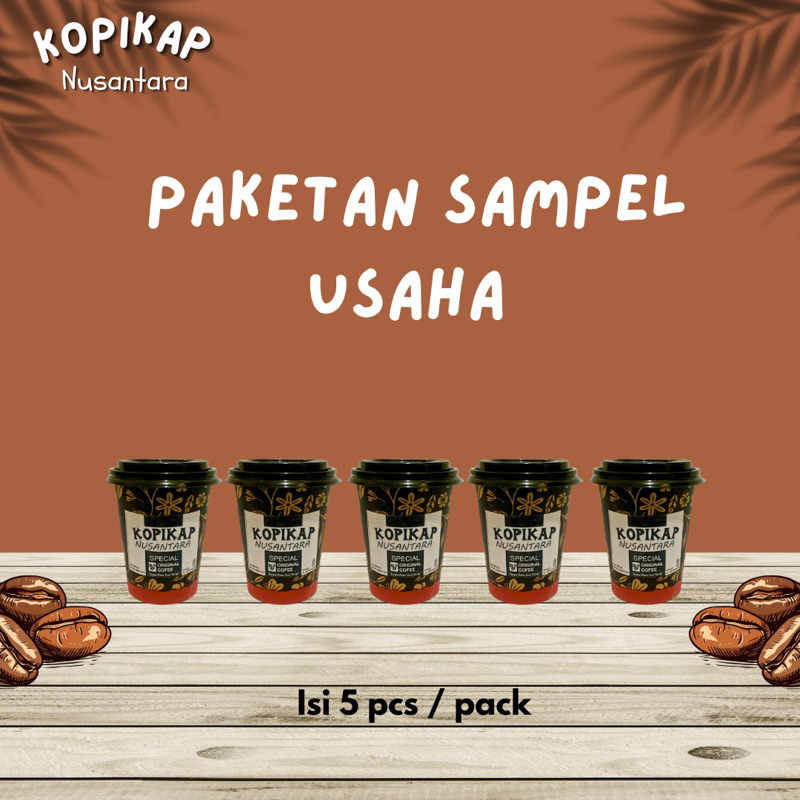 Jual 5 CUP KOPI / PAKETAN SAMPEL USAHA KOPIKAP NUSANTARA KOPI INSTAN ...