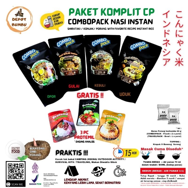 Jual Nasi Instan Aneka Rasa DEPOT BUMBU | nasi Uduk • nasi Kebuli ...