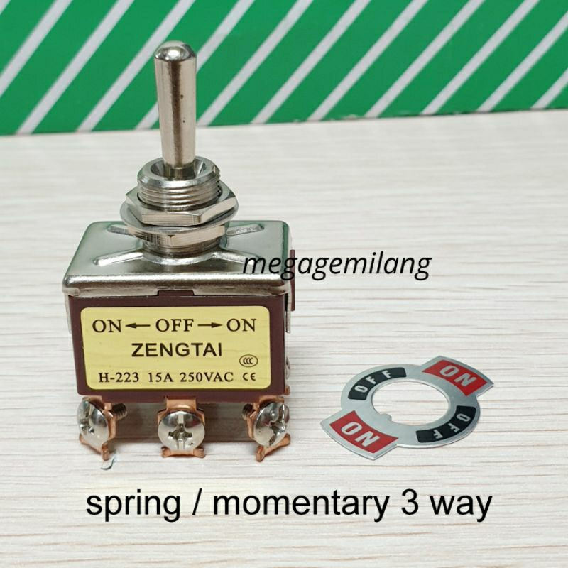Jual Saklar Toggle switch momentary 6p (on) - off - (on) togle togel ...