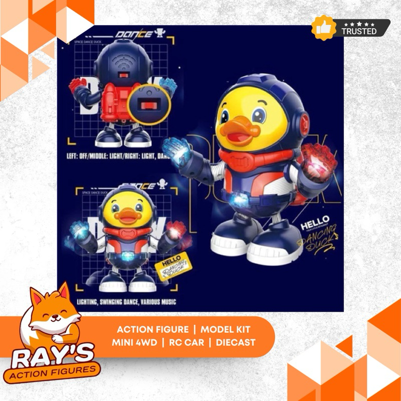 Jual Mainan Robot Dancing Duck Space Astronaut Lampu dan Musik | Shopee ...