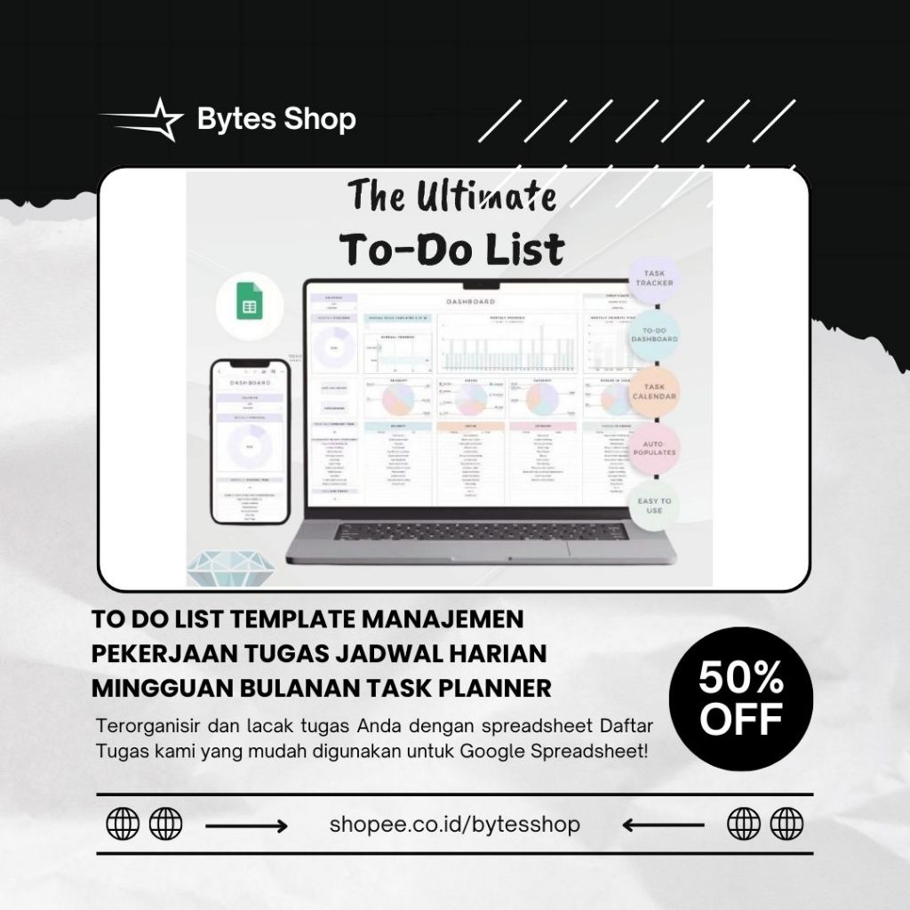 Jual TO DO LIST TEMPLATE MANAJEMEN PEKERJAAN Tugas Jadwal Harian Mingguan Bulanan Task Planner ...
