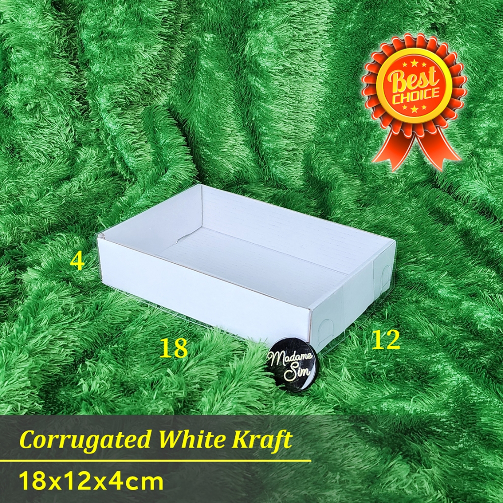 Jual BOX MIKA - DUS KUE - KOTAK CAKE - GIFT BOX 18x12x4 - WK (ISI : 10 ...