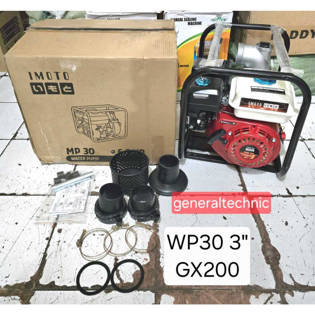 Jual Waterpump WP30 3" Imoto MP30 3"/GX200 Alkon WP30 Pompa Air Sawah ...