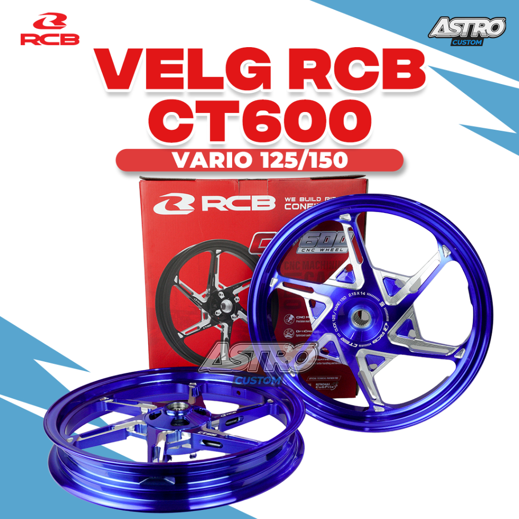 Jual Velg RCB Vario 125 150 Casting CNC Sport CT600 Set Peleg Roda ...