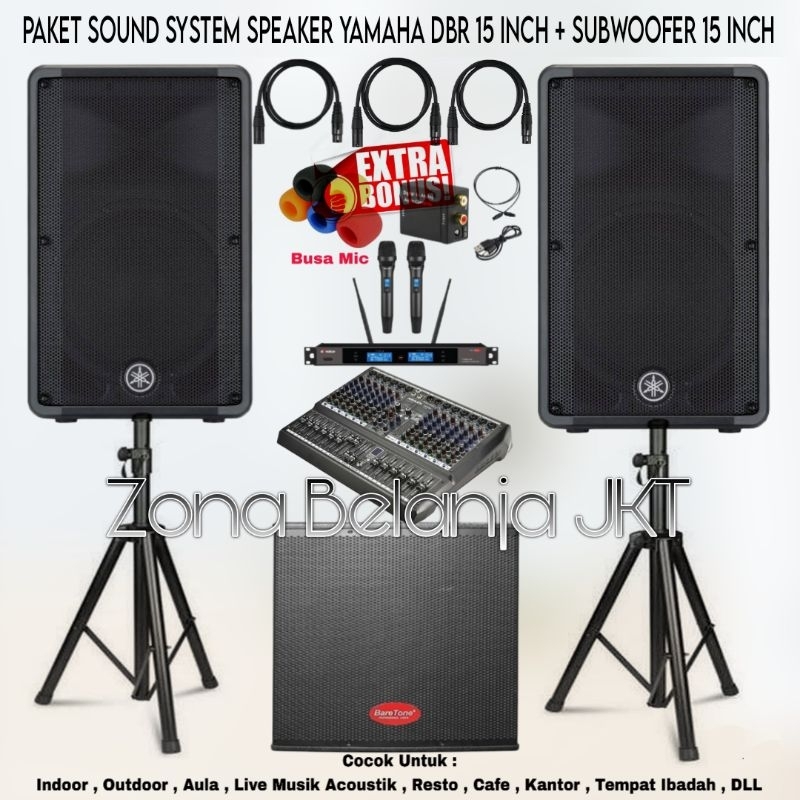 Jual PAKET SOUND SYSTEM INDOOR OUTDOOR LIVE MUSIK KARAOKE SPEAKER ...