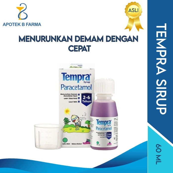 Jual Tempra Syrup Paracetamol Anak Anggur 60 ml | Shopee Indonesia