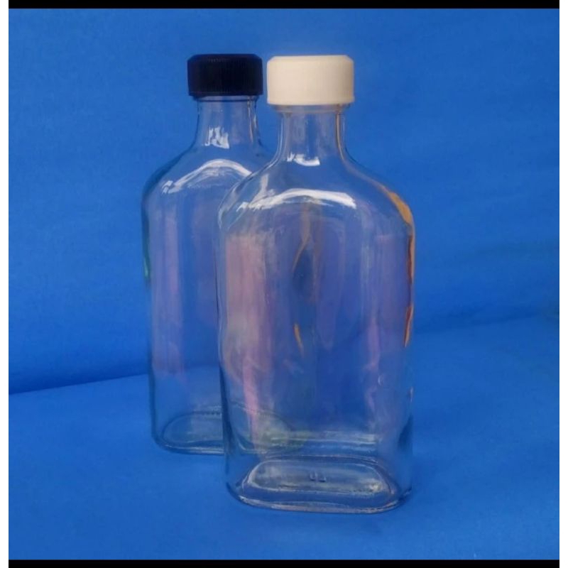 Jual botol kaca gepeng 250 ml | Shopee Indonesia