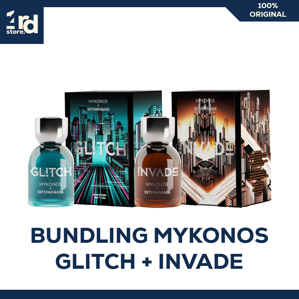 Jual MYKONOS X SET1AWANADE - BUNDLING GLITCH 50ML + INVADE 50ML Extrait de Parfum (BNIB 100% ...