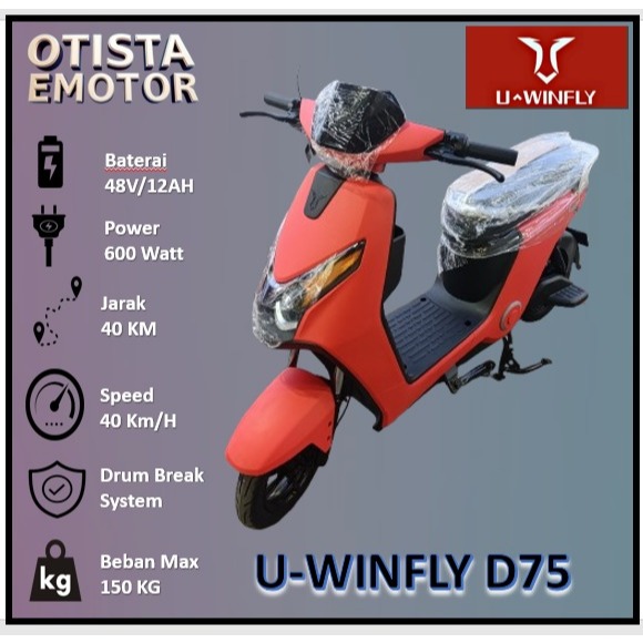 Jual SEPEDA LISTRIK UWINFLY D75 NFC 600 WAT GARANSI RESMI UWINFLY | Shopee Indonesia