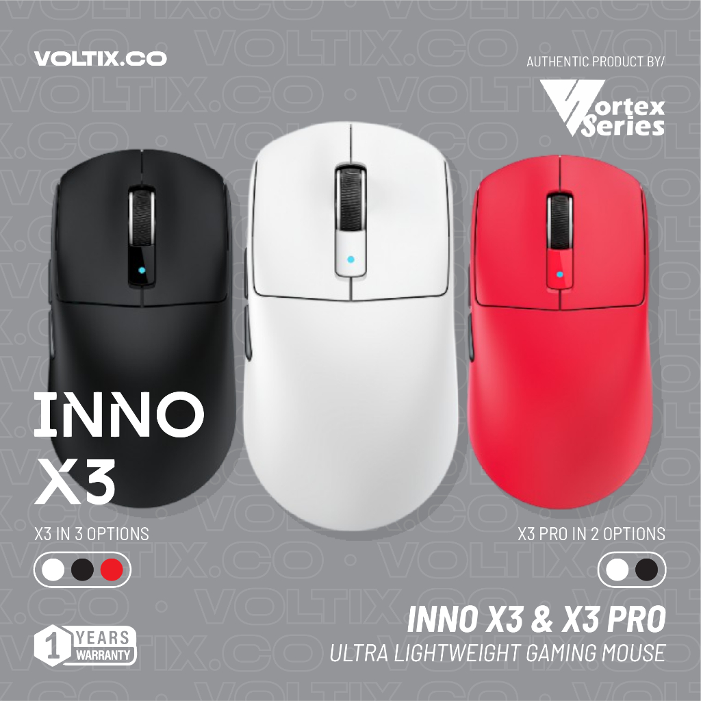 Jual VortexSeries INNO X3 Ultra LightWeight Wireless Tri Mode Gaming ...