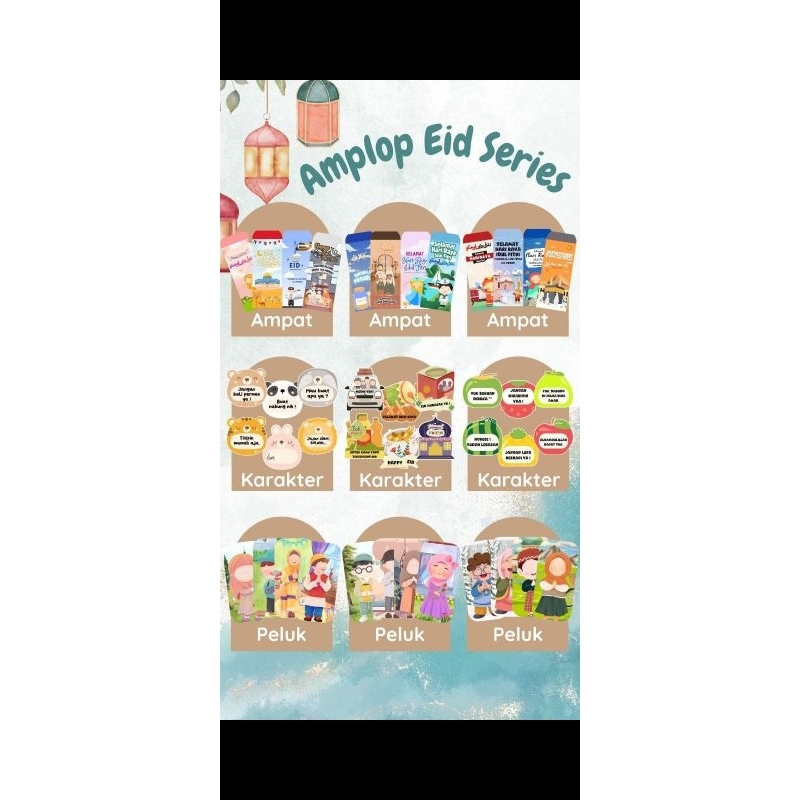 Jual amplop lebaran model karakter dll | Shopee Indonesia