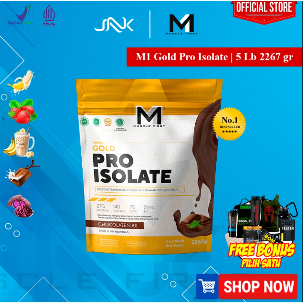 Jual M1 Musclefirst Pro Isolate 5 Lb 2267gr Muscle First Susu Whey ...
