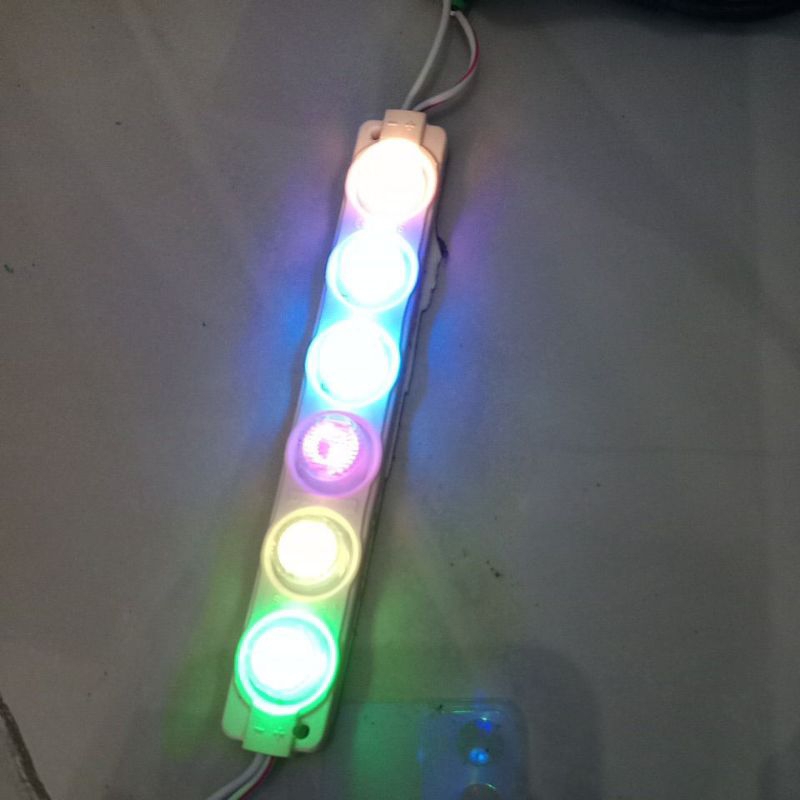 Jual led 6 mata rgb warna warni 12 volt 24volt | Shopee Indonesia