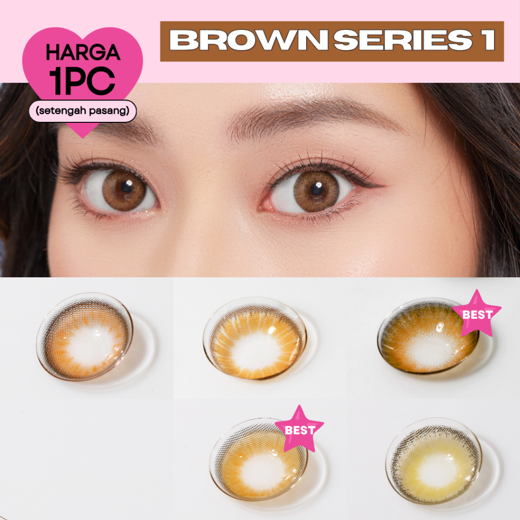 Jual Honeyelens Softlens - Brown Series I Color | Soflens Premium Korea ...