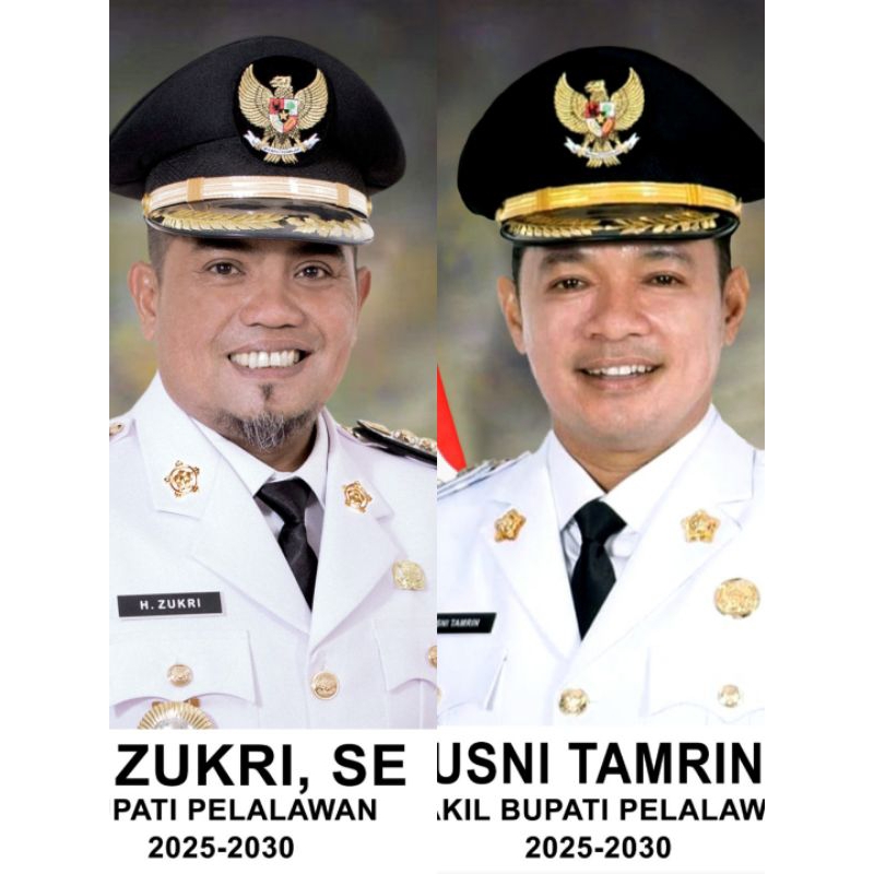 Jual poster foto bupati Dan wakil bupati pelalawan zukri husni | Shopee ...