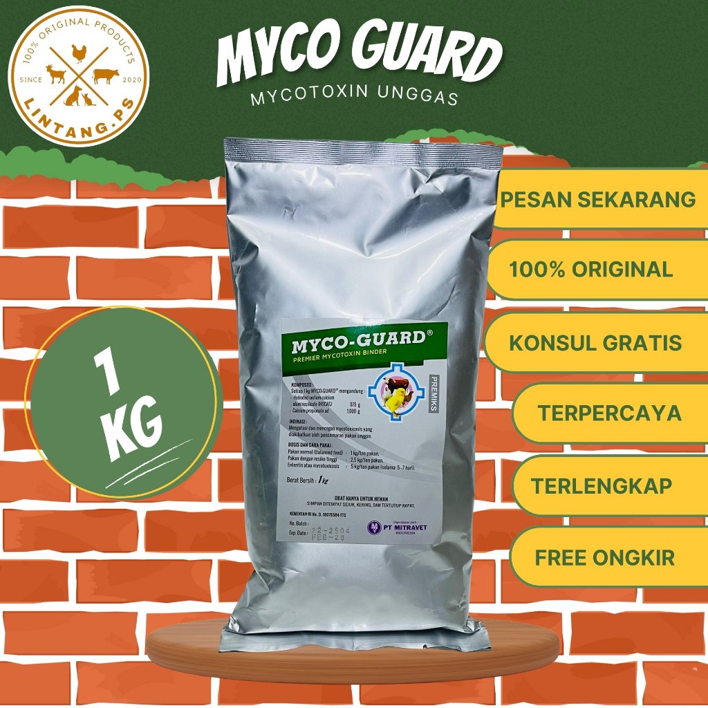 Jual MYCO-GUARD 1 KG MITRAVET - Mycoguard Anti Toxin Binder Freetox ...