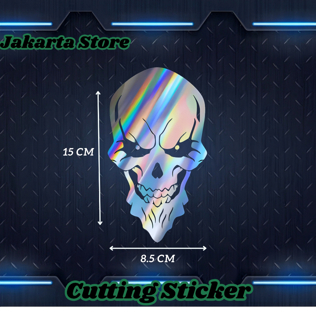 Jual Stiker Sticker Cutting Tulisan HEAD SKULL Stiker Potong Sticker ...