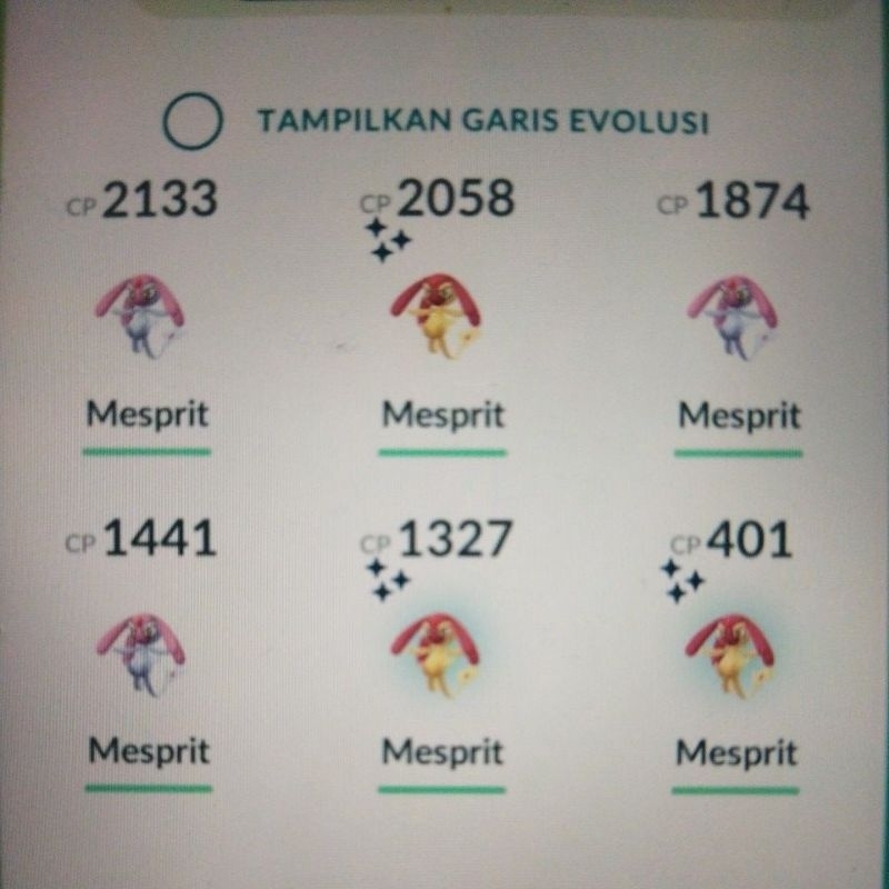 Jual Pokemon Legendary Mesprit (POKEMON GO). | Shopee Indonesia