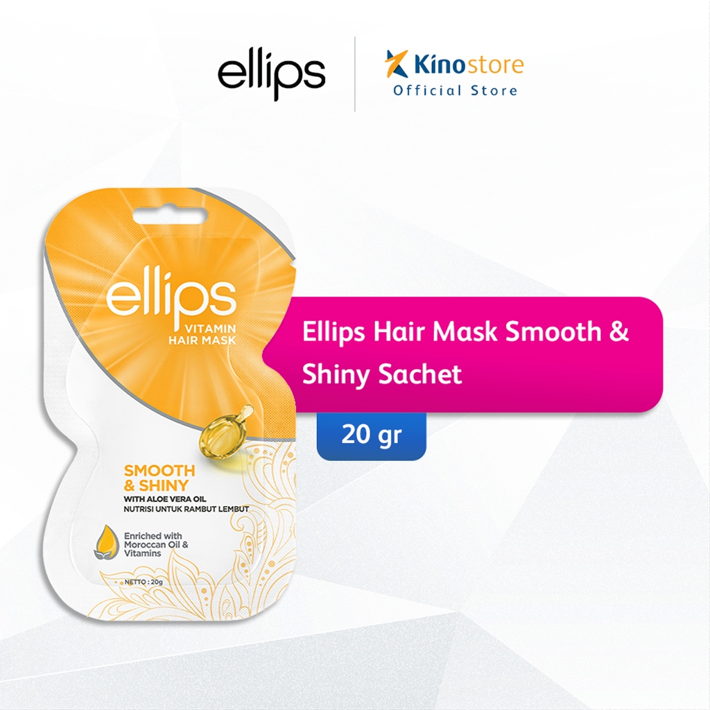 Jual Ellips Hair Mask Smooth & Shiny Sachet 20gr | Shopee Indonesia