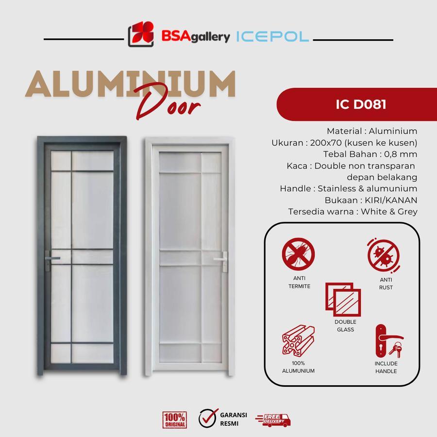 Jual Pintu Kamar Mandi Icepol Aluminium Pintu Alumunium Full Set Pintu ...