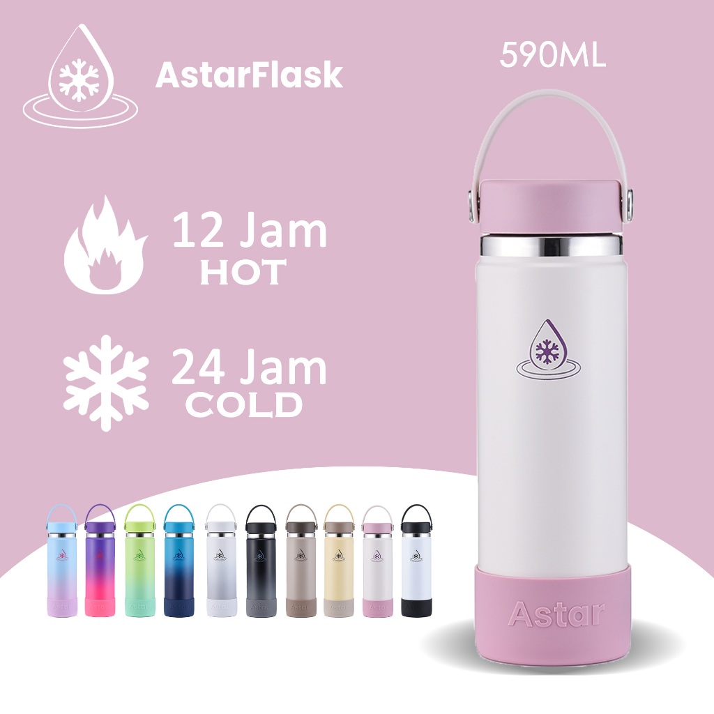 Jual AstarFlask 590ml/950ml Sport Botol Air Tumbler Olahraga Stainless Tumbler kopi tahan panas ...