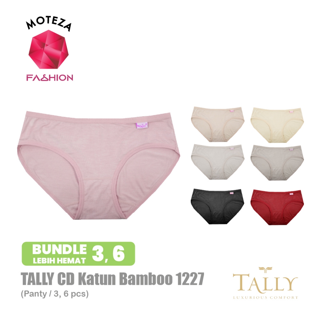 Jual ISI 3 ; 6 pcs - Tally 1227 CD Celana Dalam Wanita - Katun Bamboo Low Rise Mini | Shopee ...