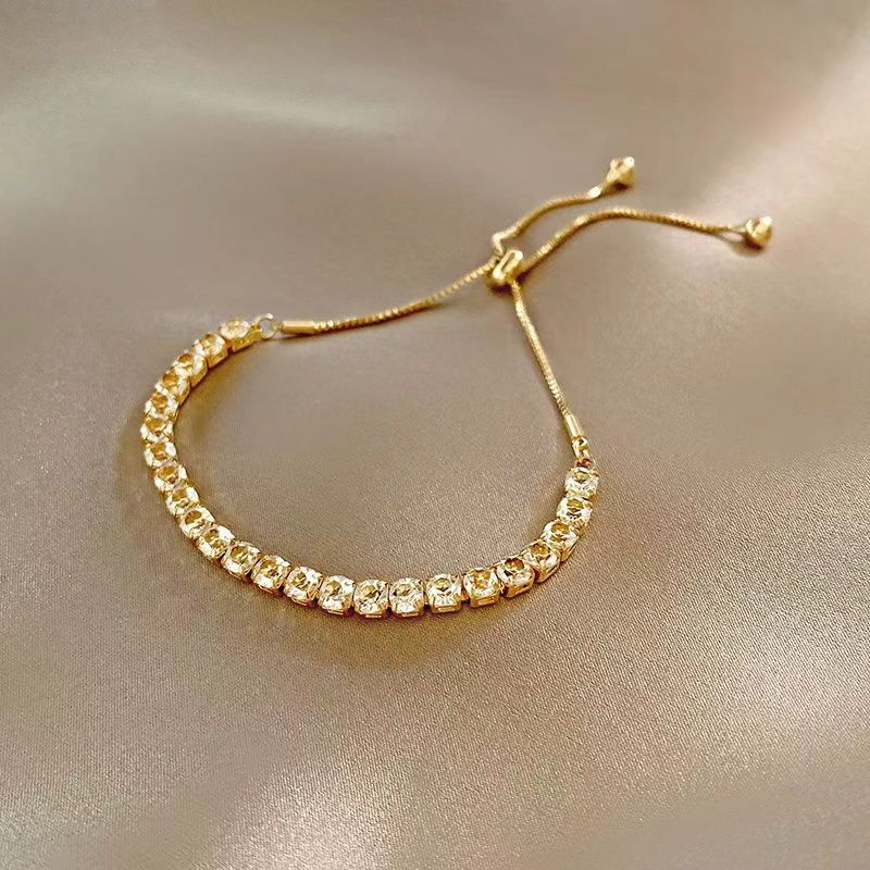 Jual Gelang Serut Diamond Rhinestone Adjustable Bracelet Gelang Serut ...