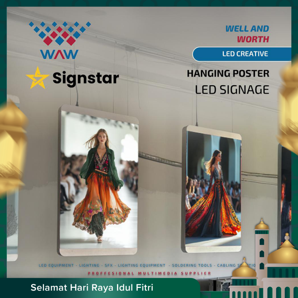 Jual Signstar LED Signage Hanging Poster / Papan Promosi Digital ...