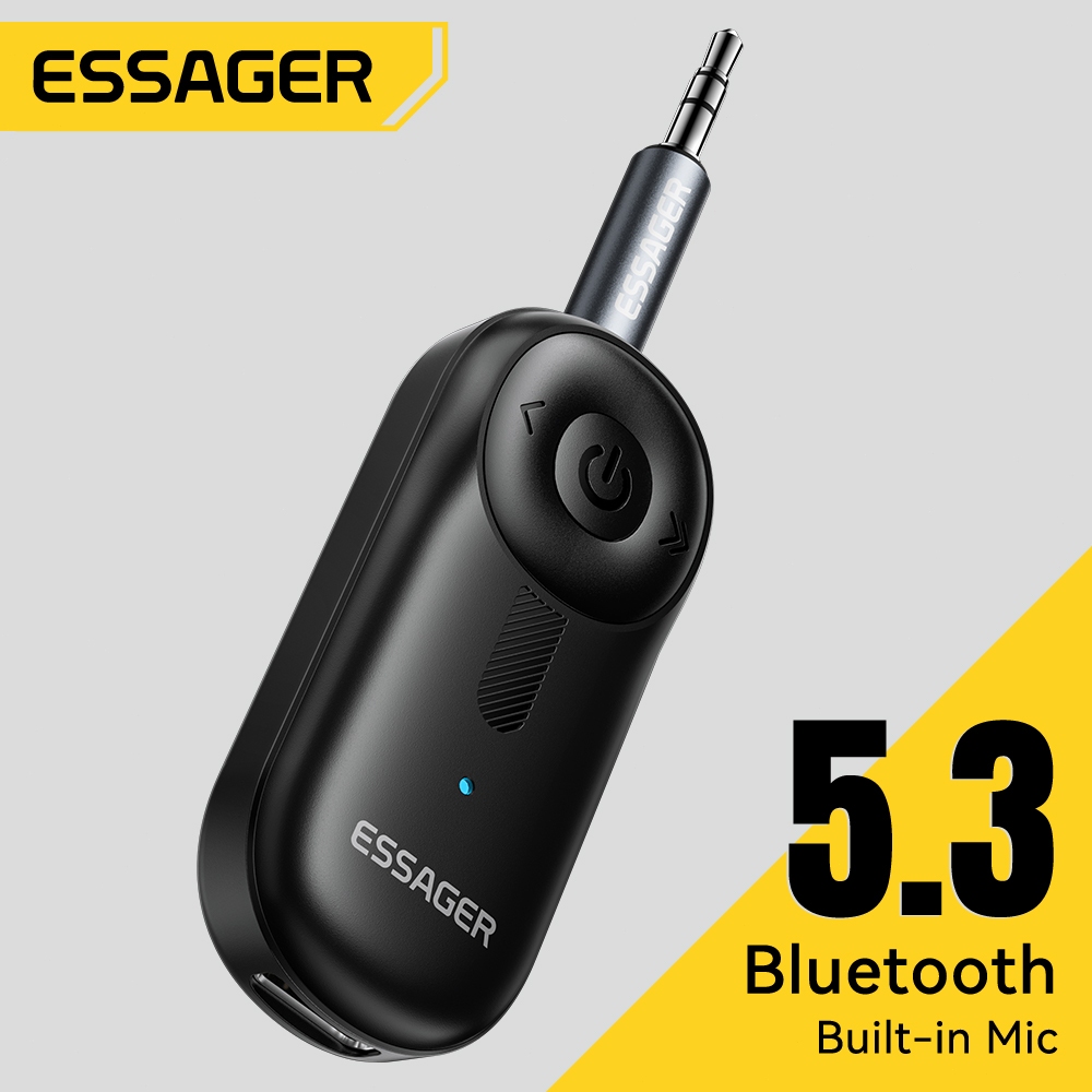 Jual Essager Bluetooth 5.3 Adapter 3.5mm AUX Jacks untuk speaker suara ...