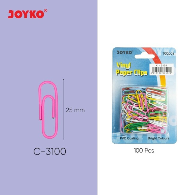 Jual Paper Clips Joyko 100 pcs / Klip Kertas / Clip kertas / Paper Clip ...