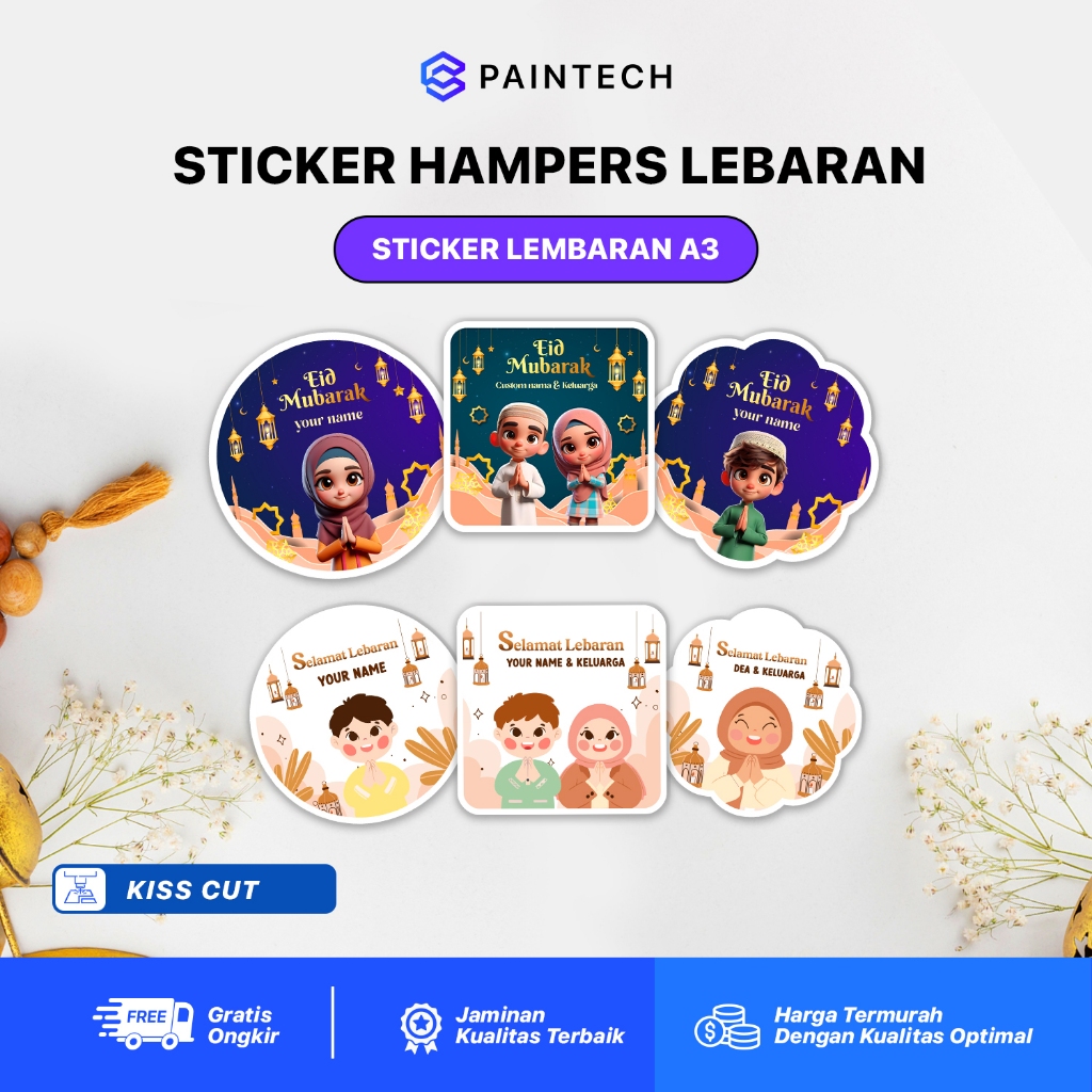 Jual Stiker Segel Lebaran Idul Fitri Custom – Sticker Kemasan, Toples ...