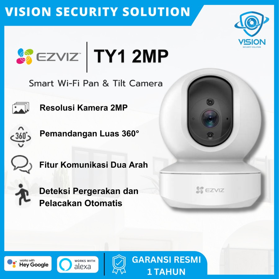 Jual Ezviz CS-TY1 2MP Babycam CCTV IP by Hikvision Two-way Talk - Smart ...