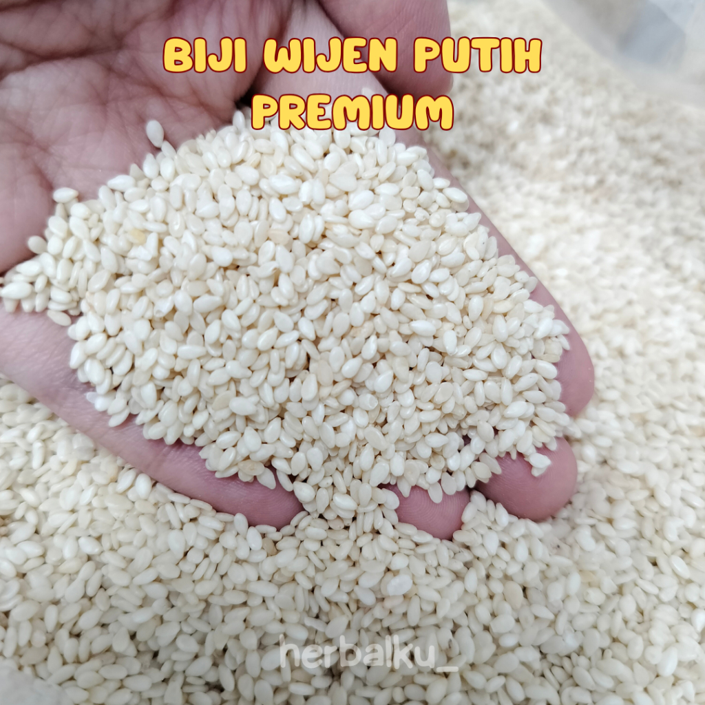 Jual Biji Wijen Putih White Sesame Seed Natural Premium Original ...