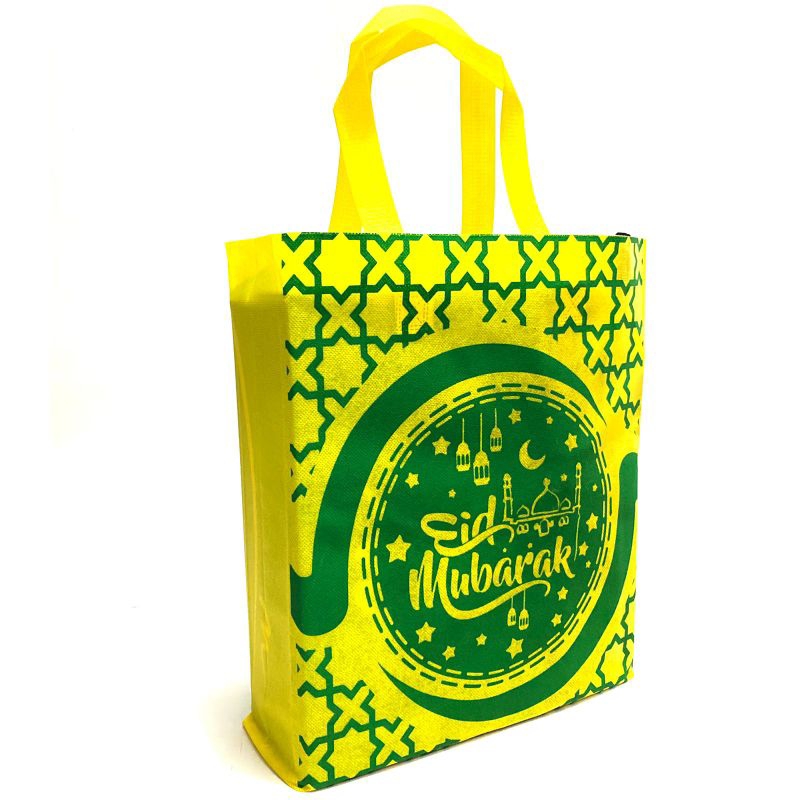 Jual Tas Spunbond Lebaran Idul Fitri M 40x30x8 Warna Kuning Hampers Lebaran Goodie Bag Idul ...