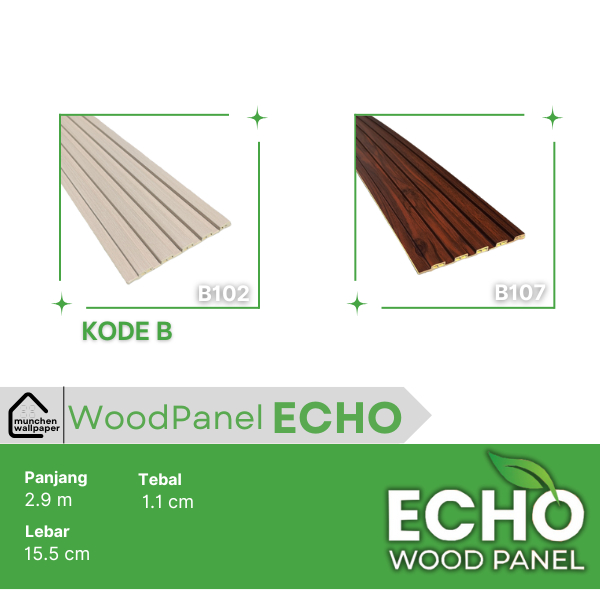 Jual ECHO WALL PANEL WPC / KISI KISI WALLPANEL / WPC PANEL ECHO KODE B ...