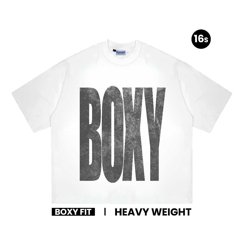 Jual Domination Labs Boxy T-shirt 16s Oversized Kaos Heavyweight Capital Boxy Pria Wanita ...