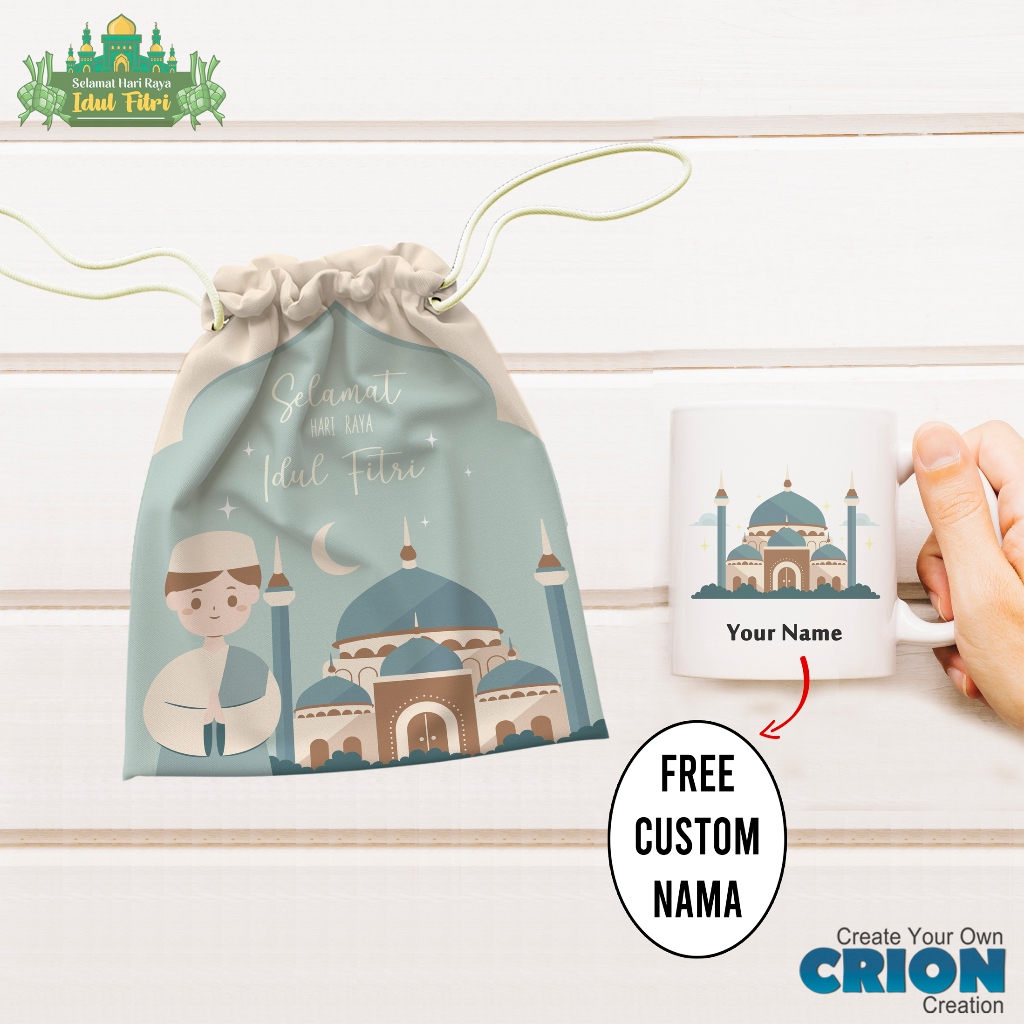 Jual Mug hampers Lebaran / Ramadan / eid mubarak / idul fitri - bisa ...