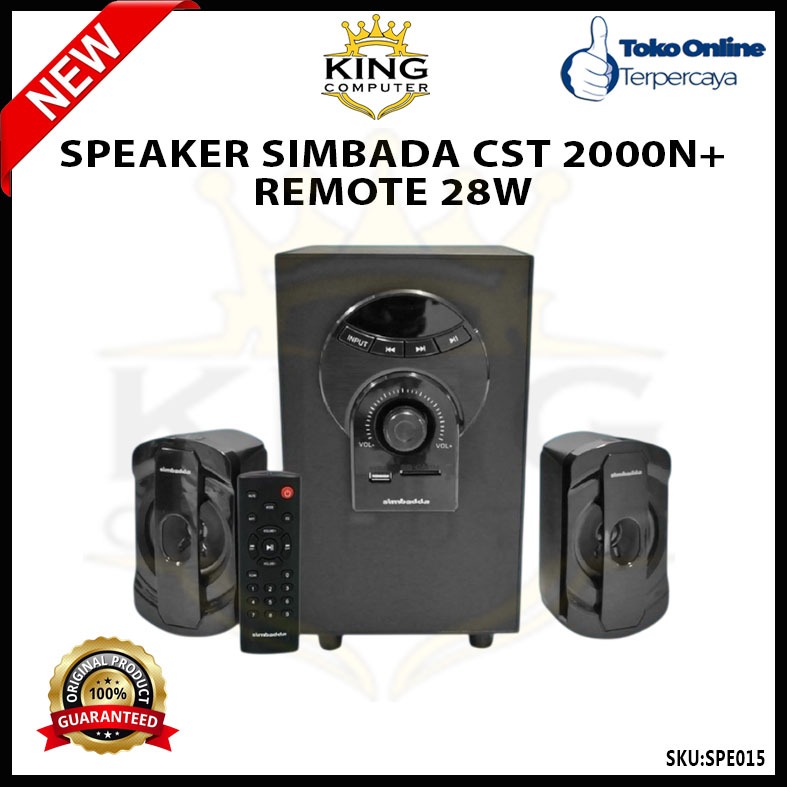 Jual SPEAKER SIMBADA CST 2000N+ REMOTE 28W BLUETOOTH | Shopee Indonesia