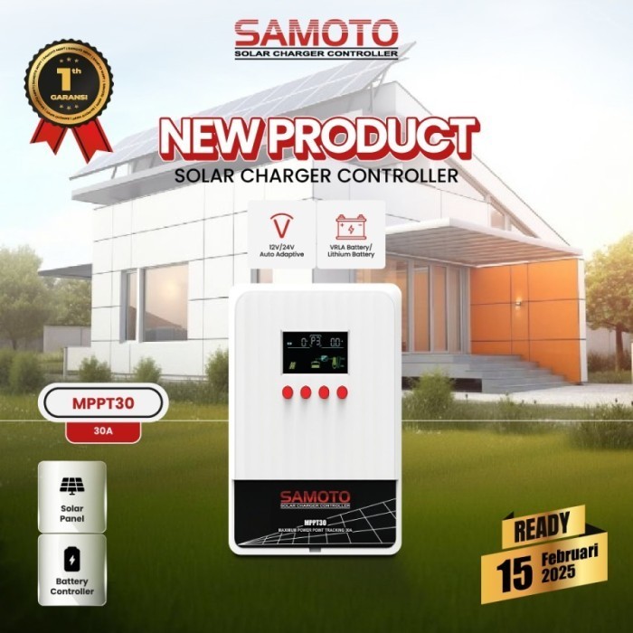 Jual SAMOTO MPPT30 Solar Charge Controller 30A SCC PV Solar Panel ...